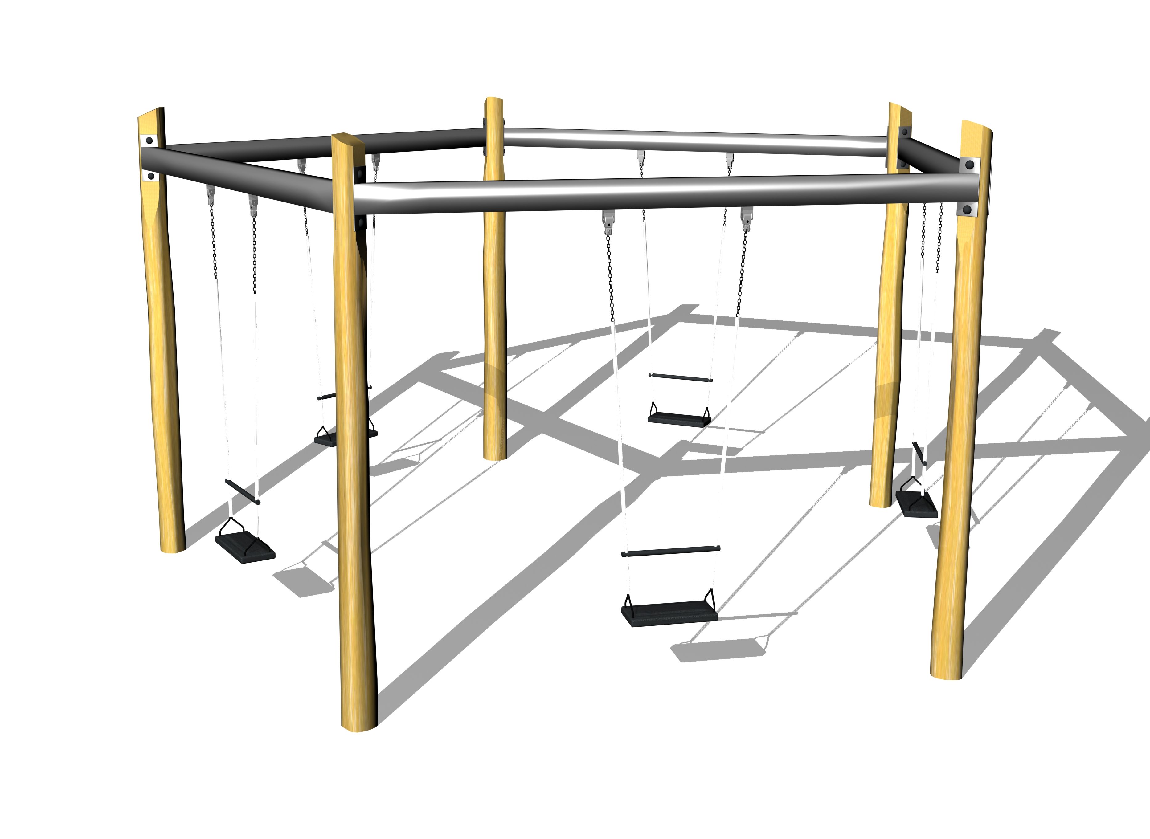 Lavender 3 Combo Swing | Morti Sport & Play Equipment