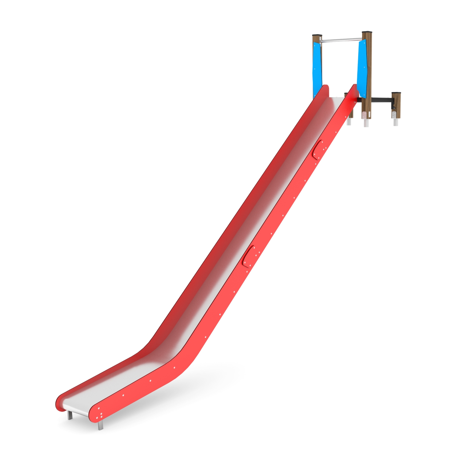Large Colourful Steel Slide w/ Platform | Morti Sport & Play Equipment