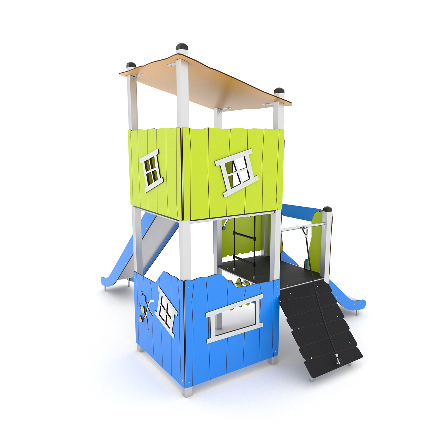 Small Single Cartoon House Play Structure 3 | Morti Sport & Play Equipment