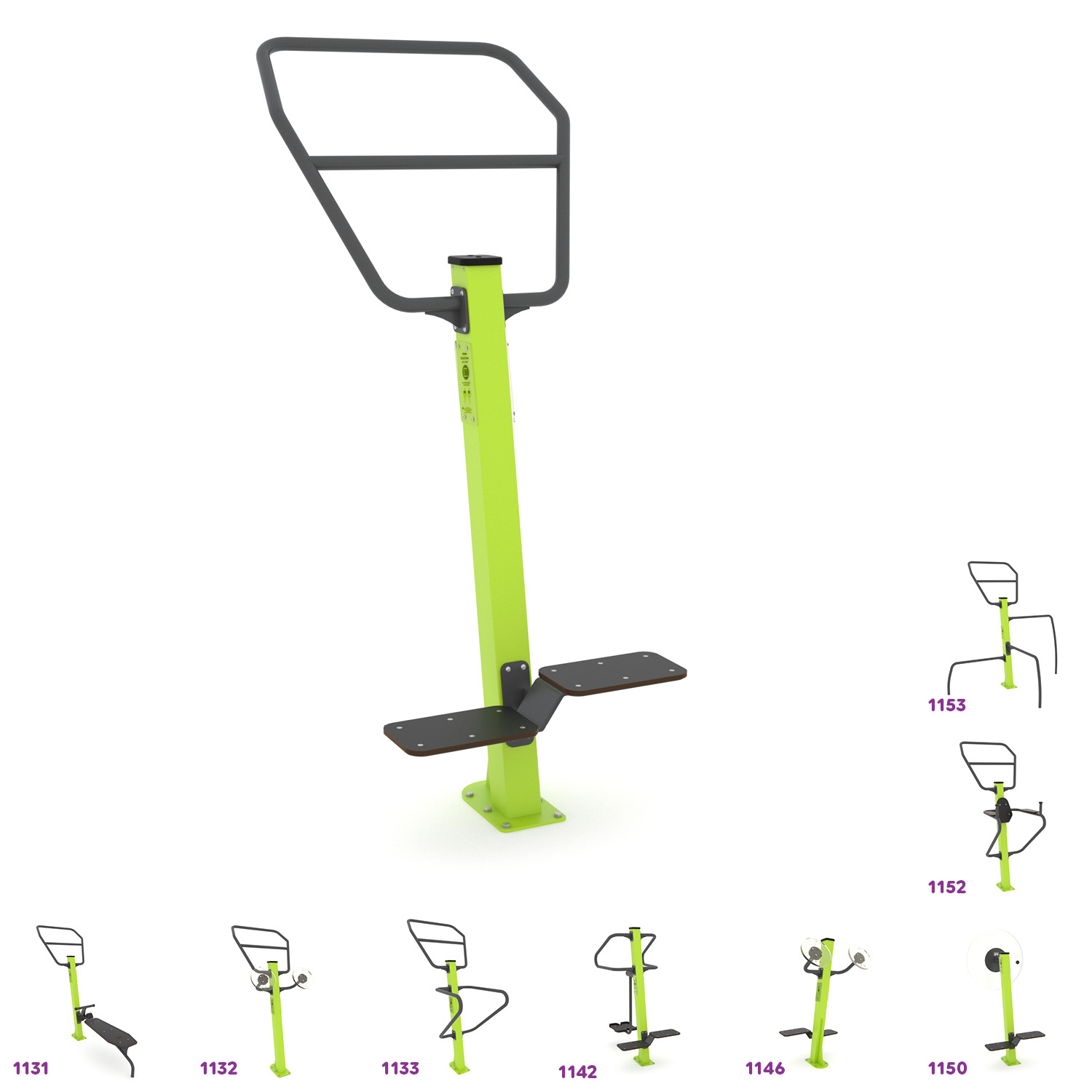 Balance Bar & Step Simulator Station | Morti Sport & Play Equipment