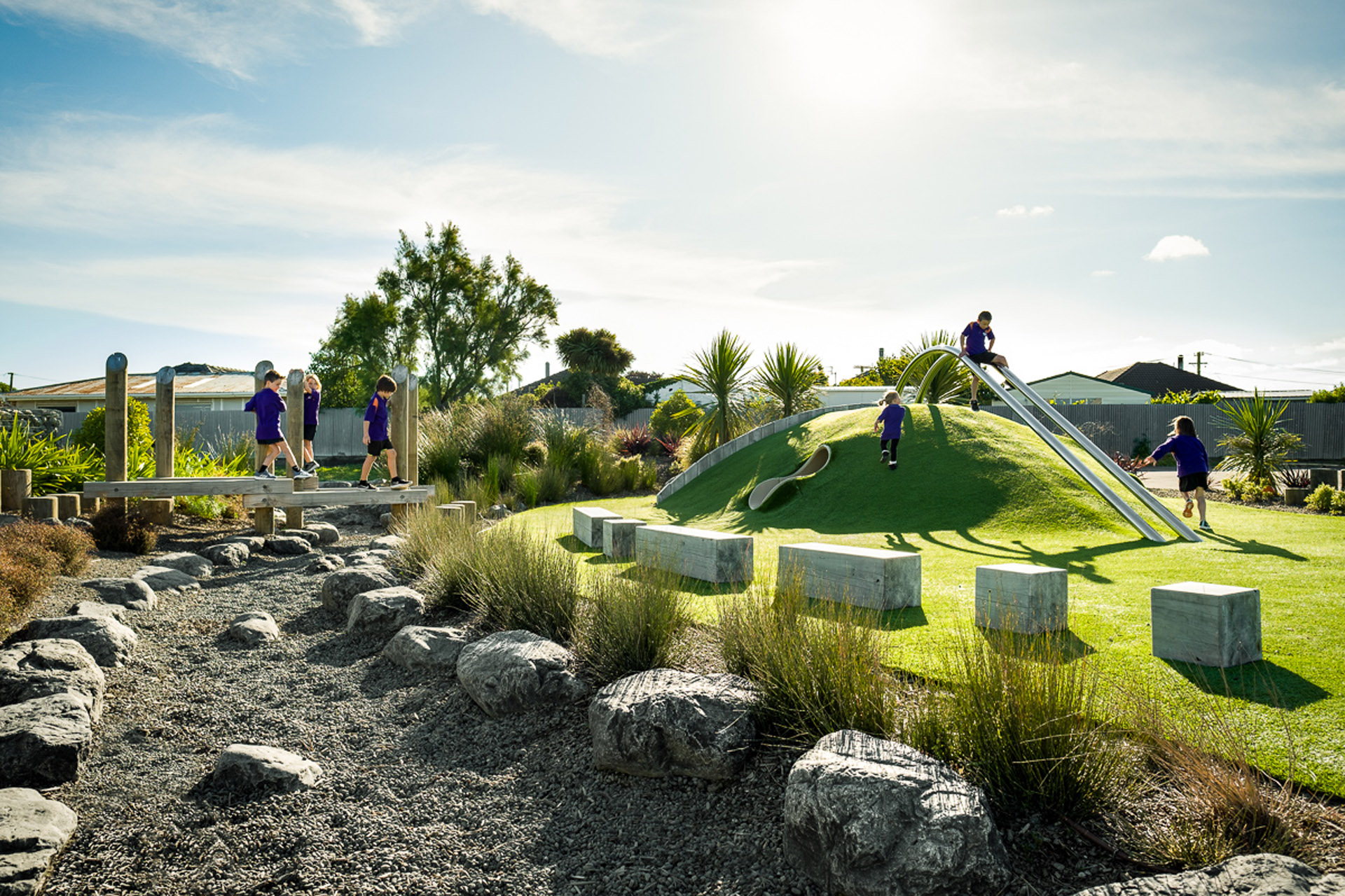 Rāwhiti School | A Project by Kamo Marsh Landscape Architecture
