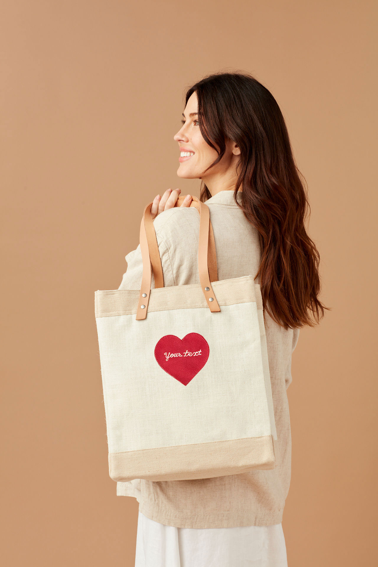 The Apolis® Original Market Bag with Embroidered Heart