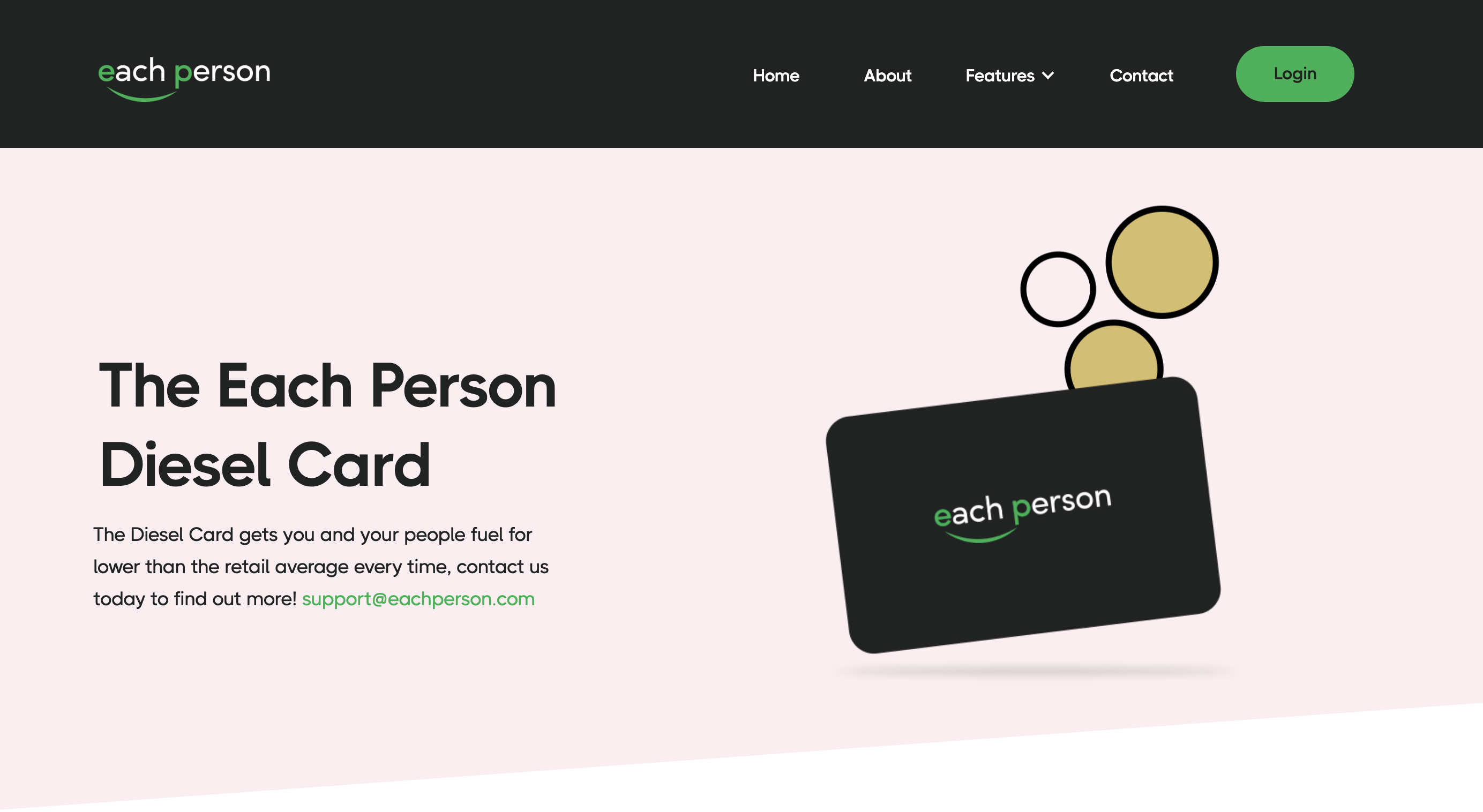 The Each Person Diesel Card