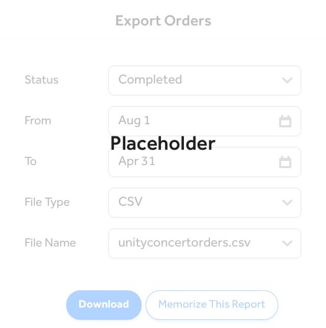 Easy Ticketing Reports and Downloads | TicketSpice