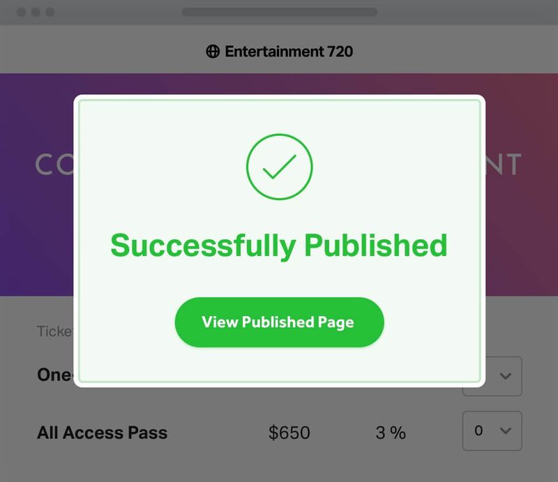 Free Event Ticketing Page Builder To Sell Tickets Online