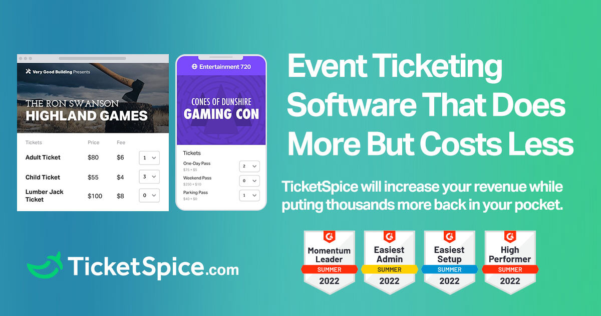 TicketSpice Pricing | Low Cost Event Ticketing System