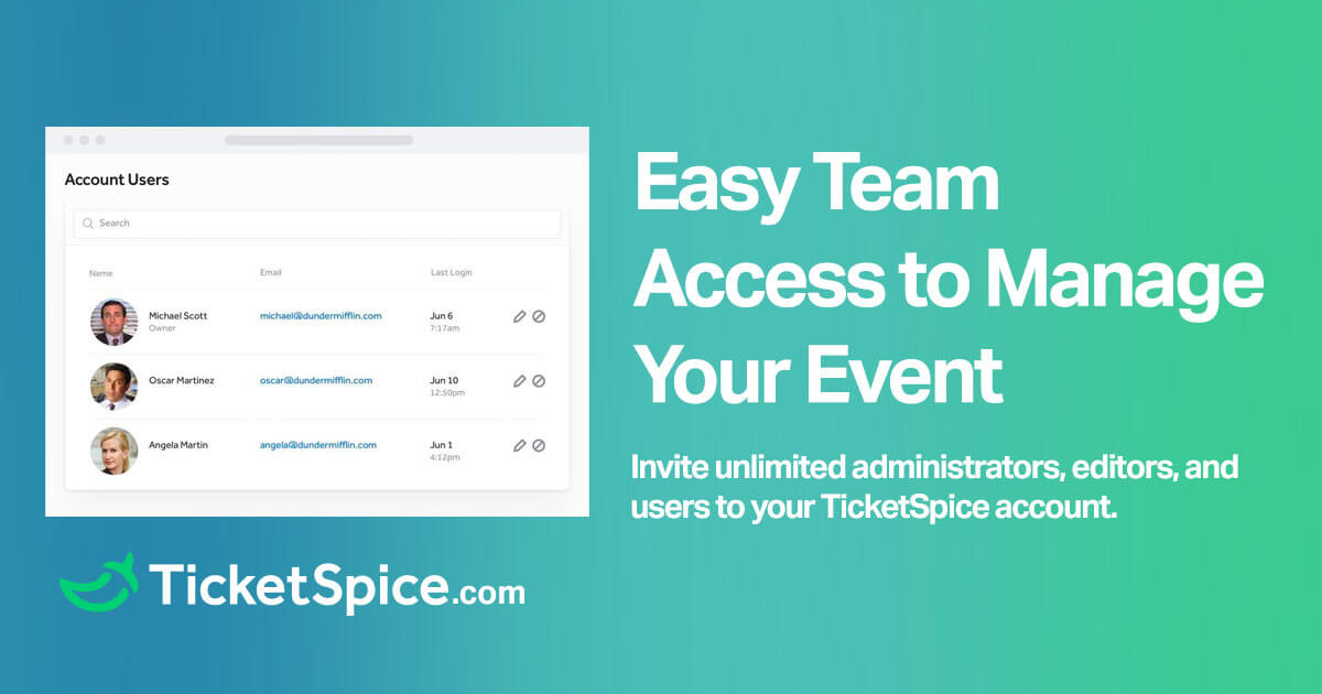 Advanced User Access Permissions | Event Ticketing