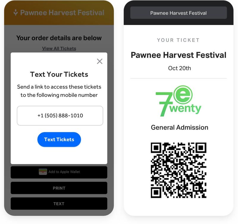 Text Message Delivery for Event Tickets | TicketSpice