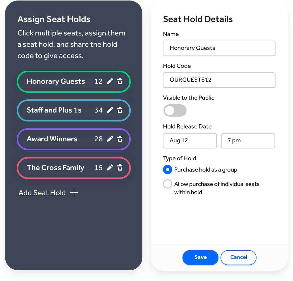 Reserved Seating Ticketing Software to Sell Tickets