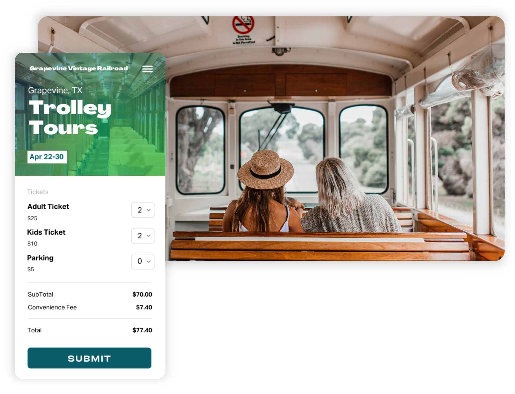 Sell Train & Trolley Tickets Online With TicketSpice
