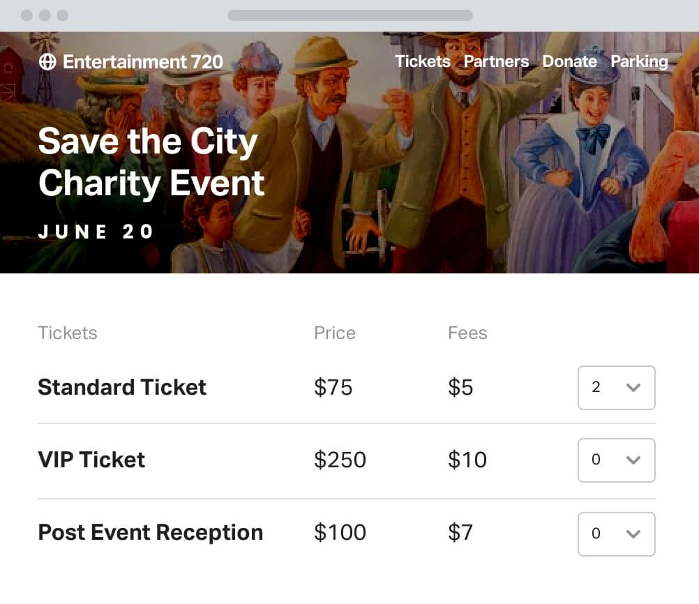 Event Ticketing for Non-Profit Fundraising Events