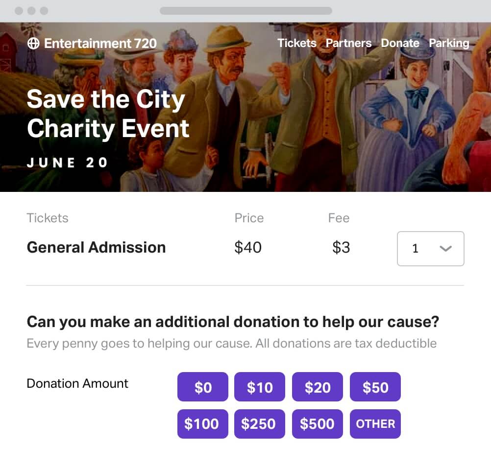 Event Ticketing for Non-Profit Fundraising Events
