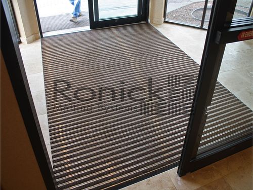 Reese Perfec Mat Aluminum Hinge Installation - Hotel Entrance