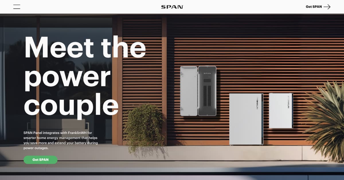 SPAN FranklinWH | Power couple