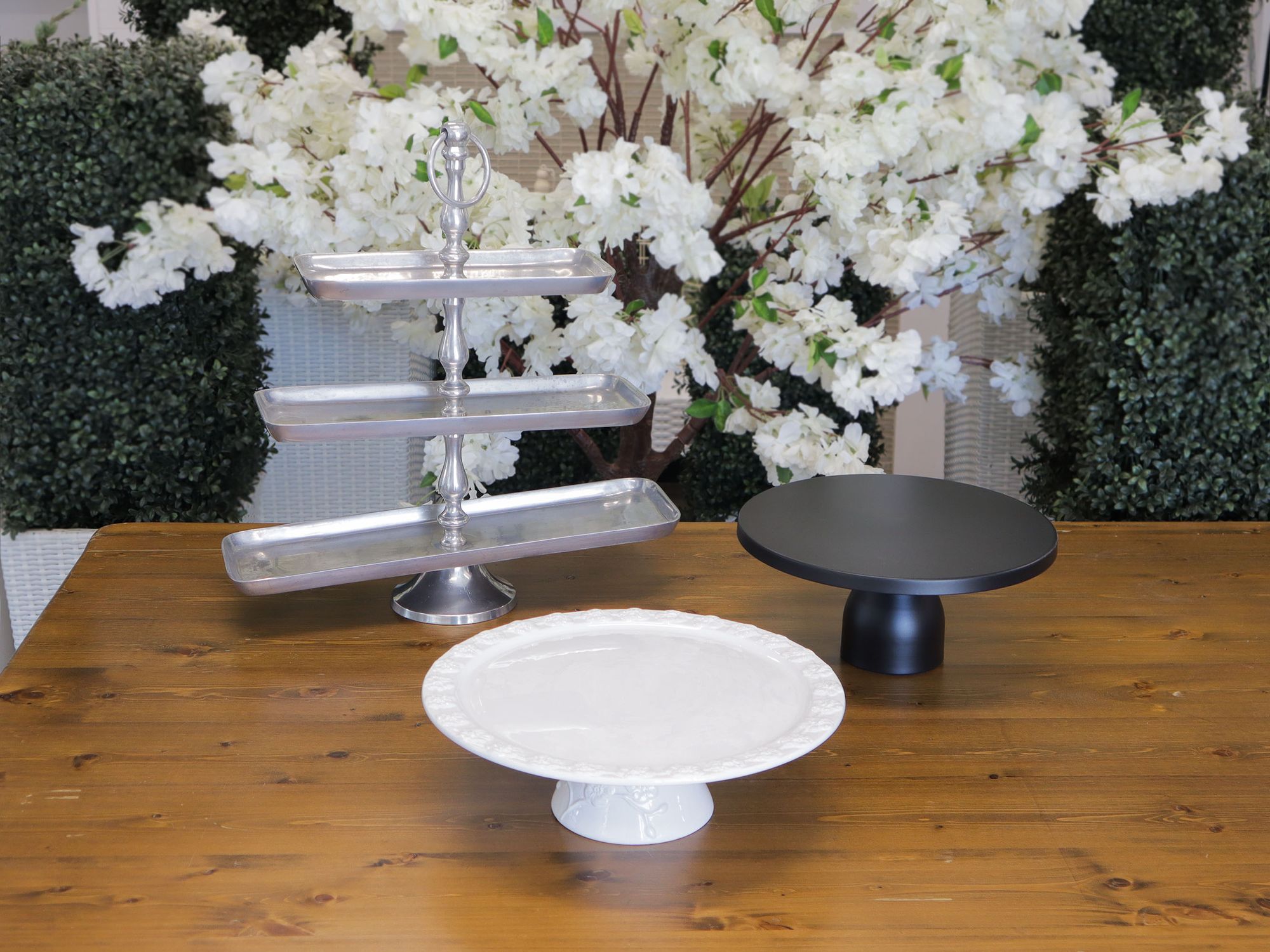 Fancy Food Display Trays & Stands | Triple T Party Rentals