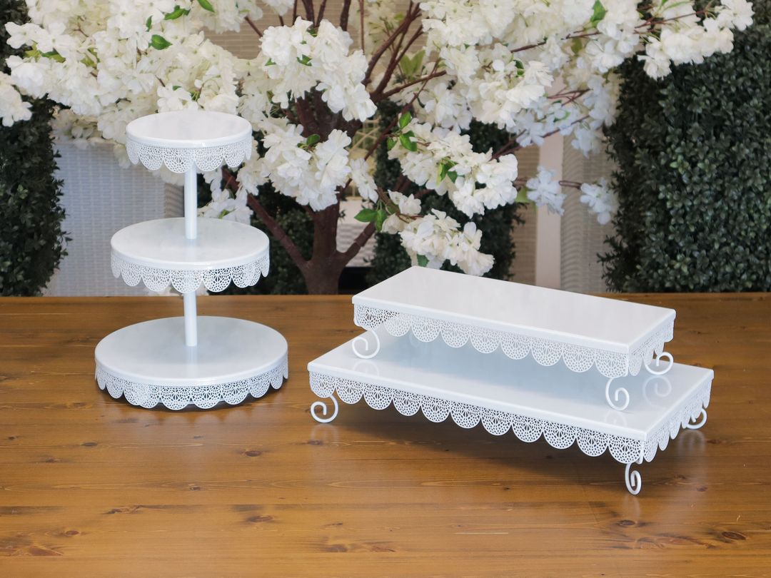 Fancy Food Display Trays & Stands | Triple T Party Rentals