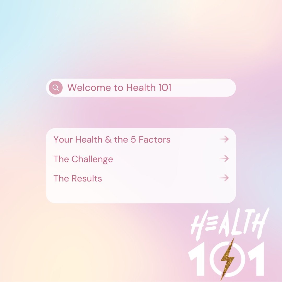 Welcome to Health 101