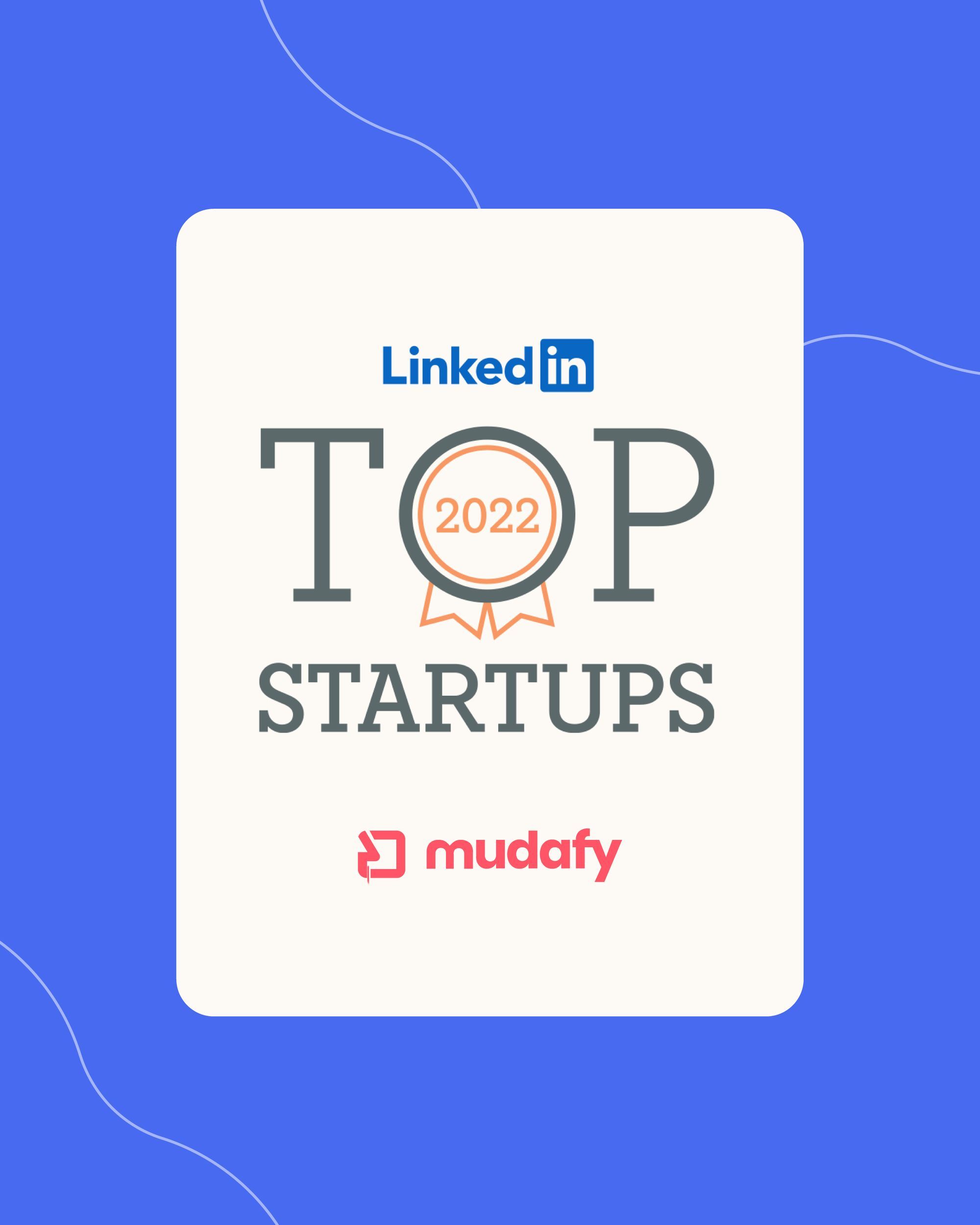 Mudafy fue seleccionada en LinkedIn Top Startups 2022 de Argentina | Mudafy
