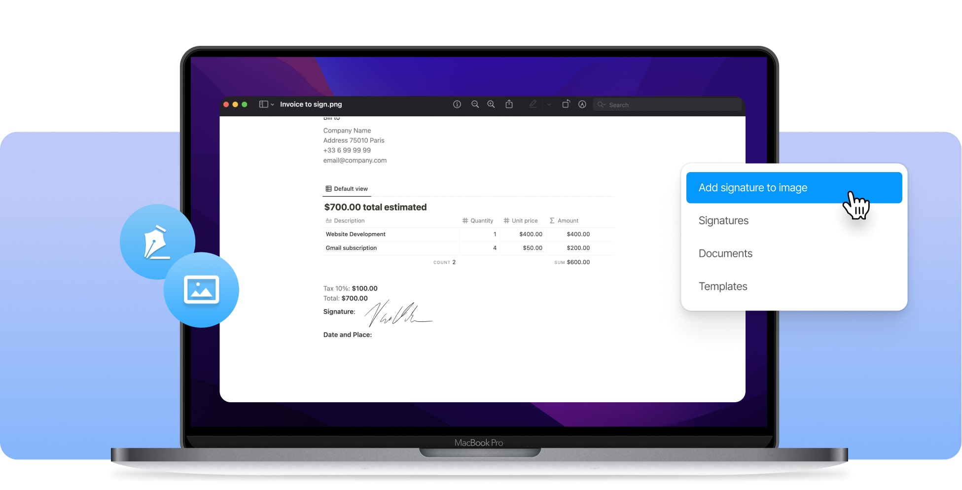 Add Signature To Images (Free), the 100% faster way