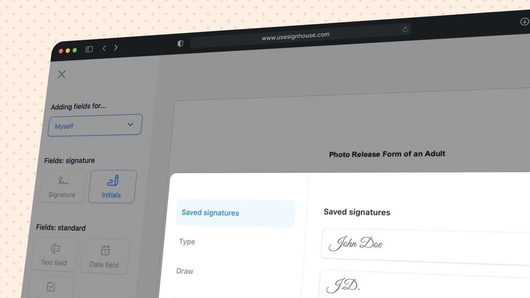 eSign Documents. 100% Free, Online | SignHouse