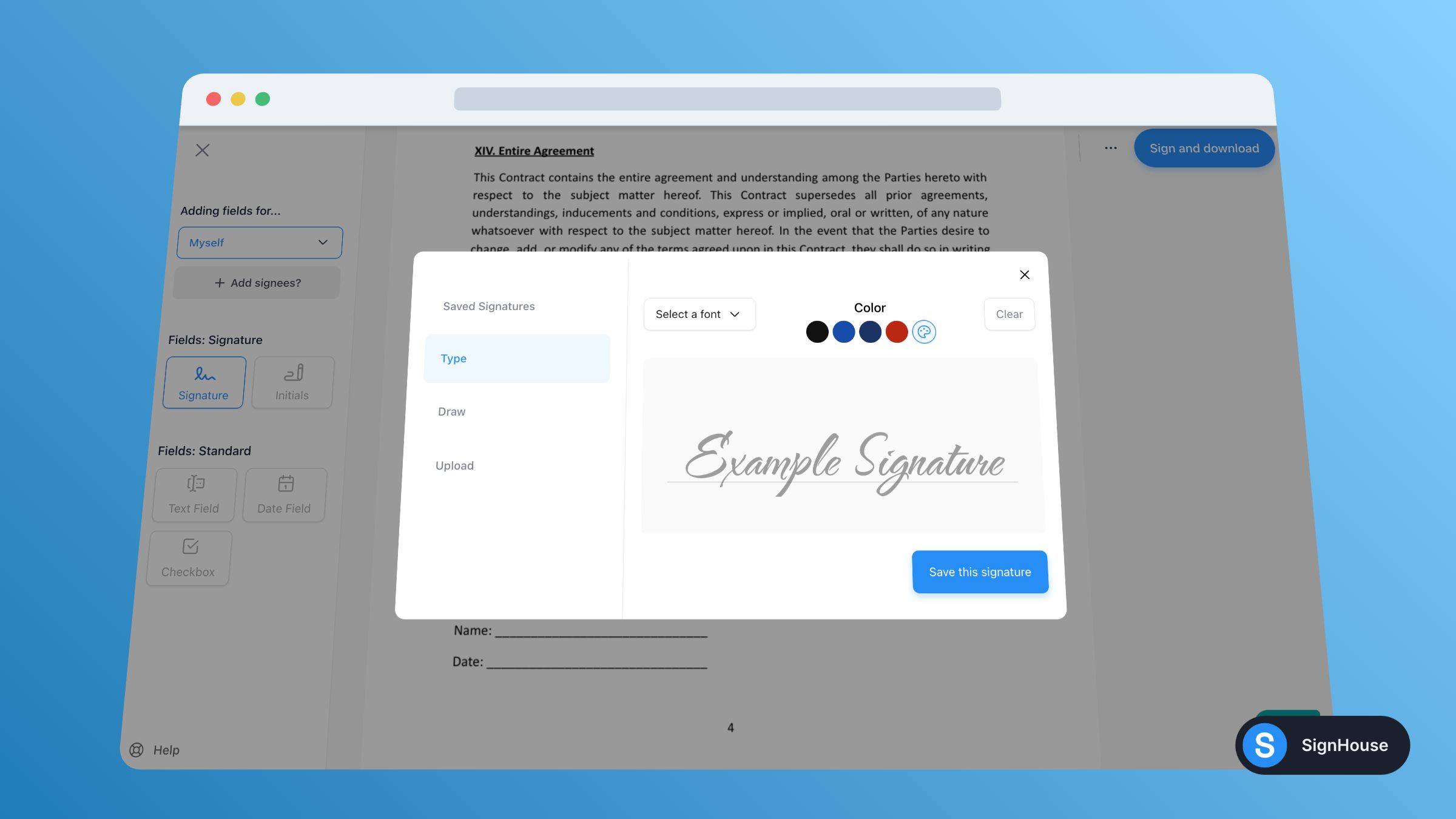 How To Add Signature Block To PDF Online (2023) | SignHouse