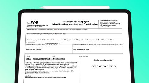 THE Working W-9 Tax Form Template