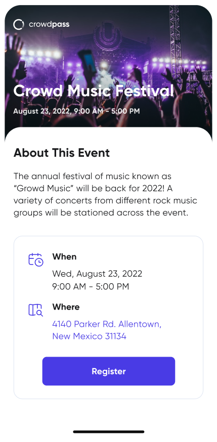 CrowdPass - where event management meets digital health technology