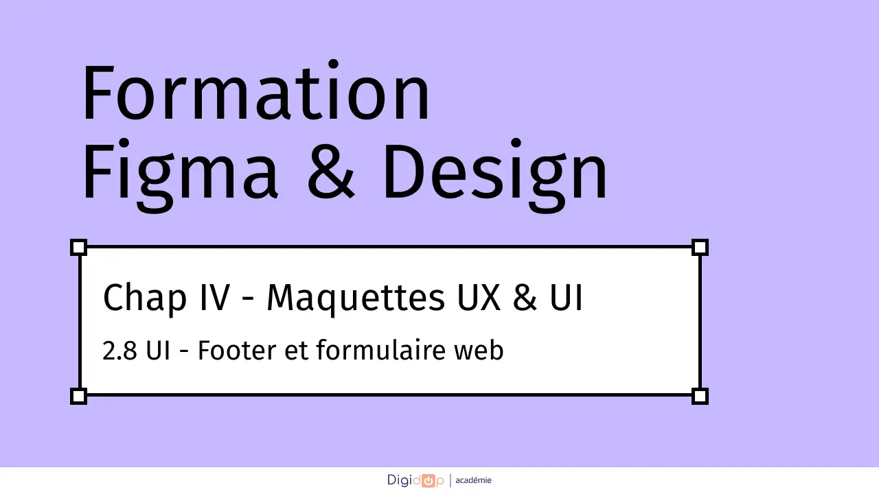 Designer un Footer avec formulaire web dans Figma | Formation Figma