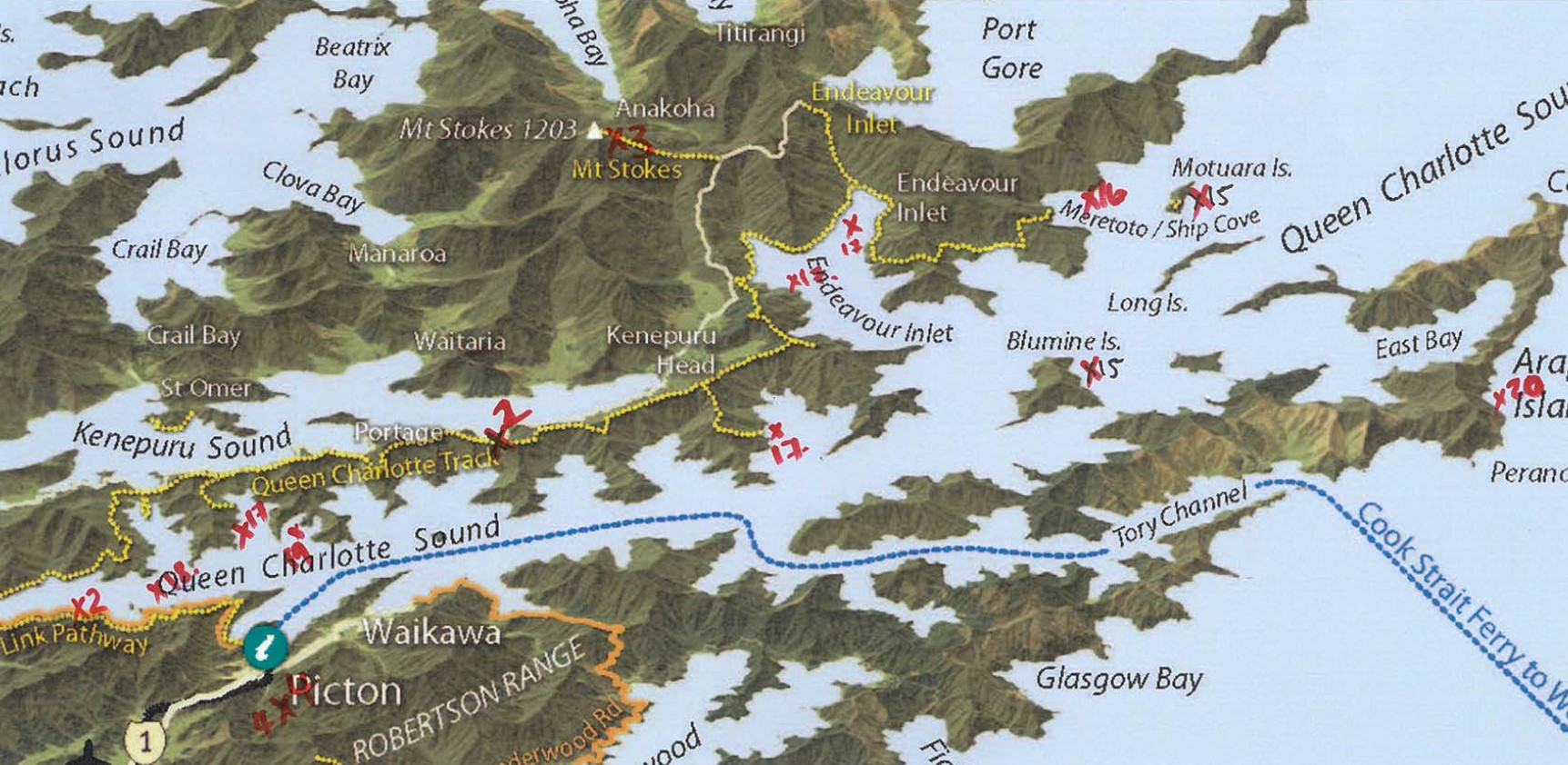Maps & Guides - Top of the South, New Zealand