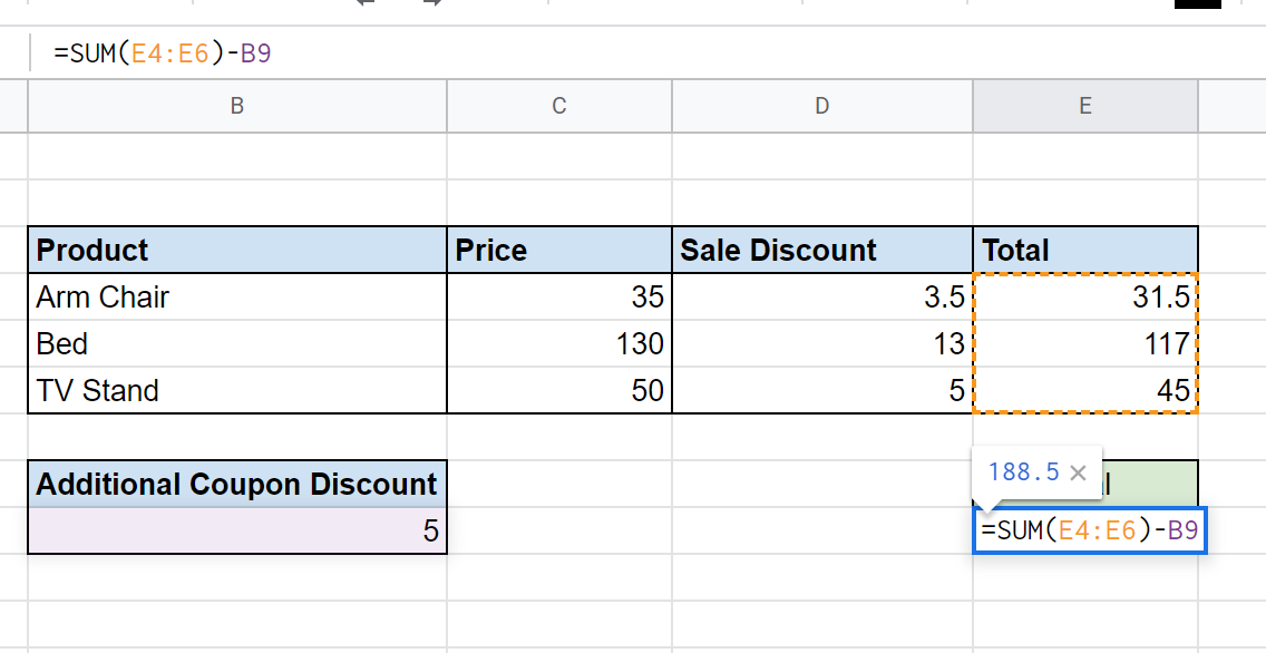 How To Subtract In Google Sheets The Easy Way How To Subtract In Google Sheets The Easy Way