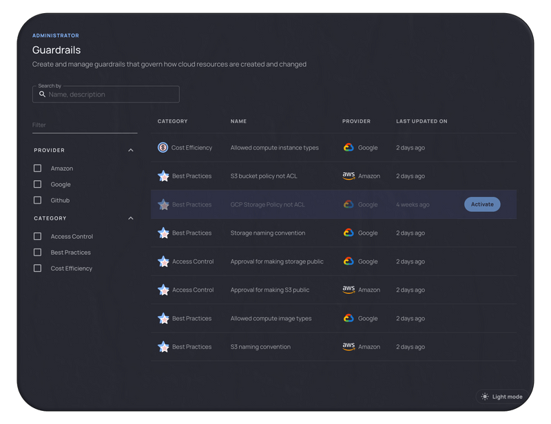 Resourcely | Cloud resource creation and management