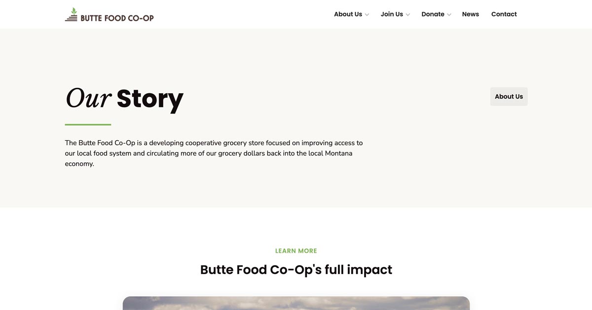 Butte Food Co-Op: Our Story