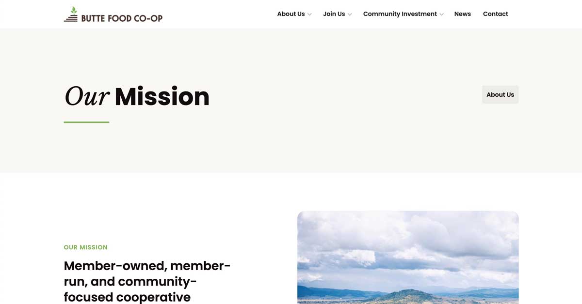 Butte Food Co-Op: Our Mission