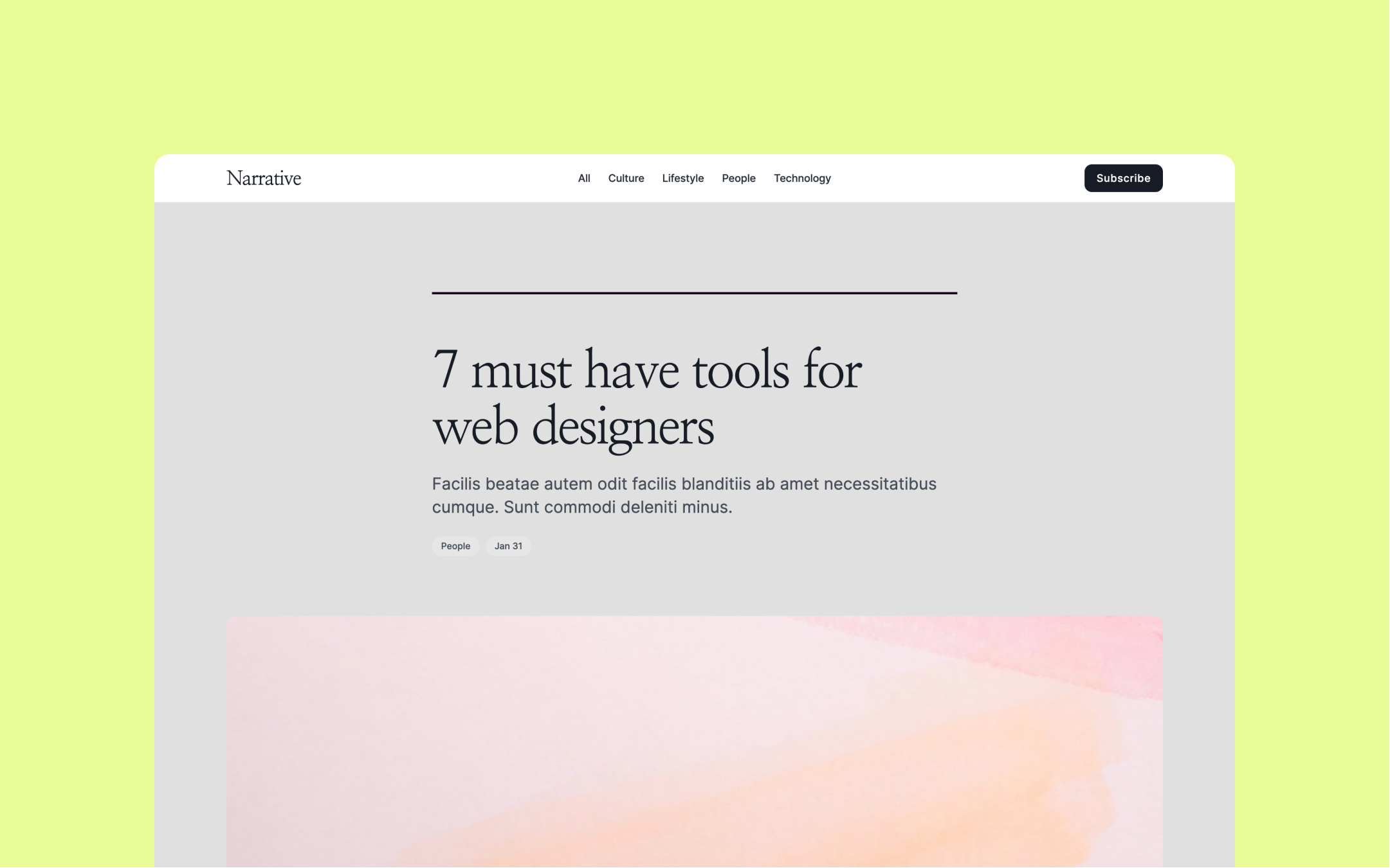 Narrative template for Webflow (2023) · Bryn Taylor