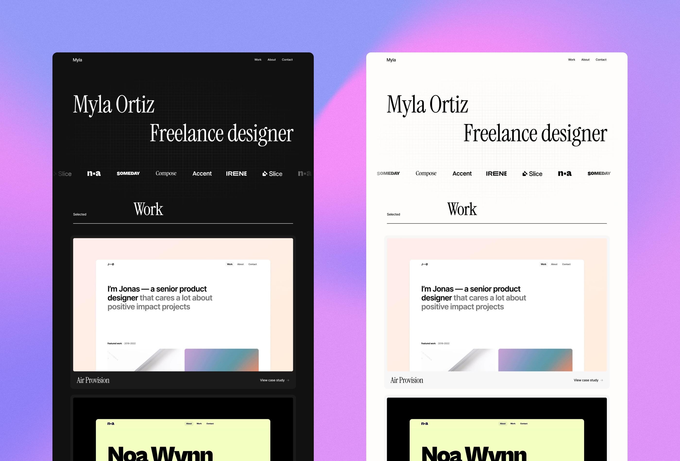 Offset portfolio template for Framer (2023) · Bryn Taylor