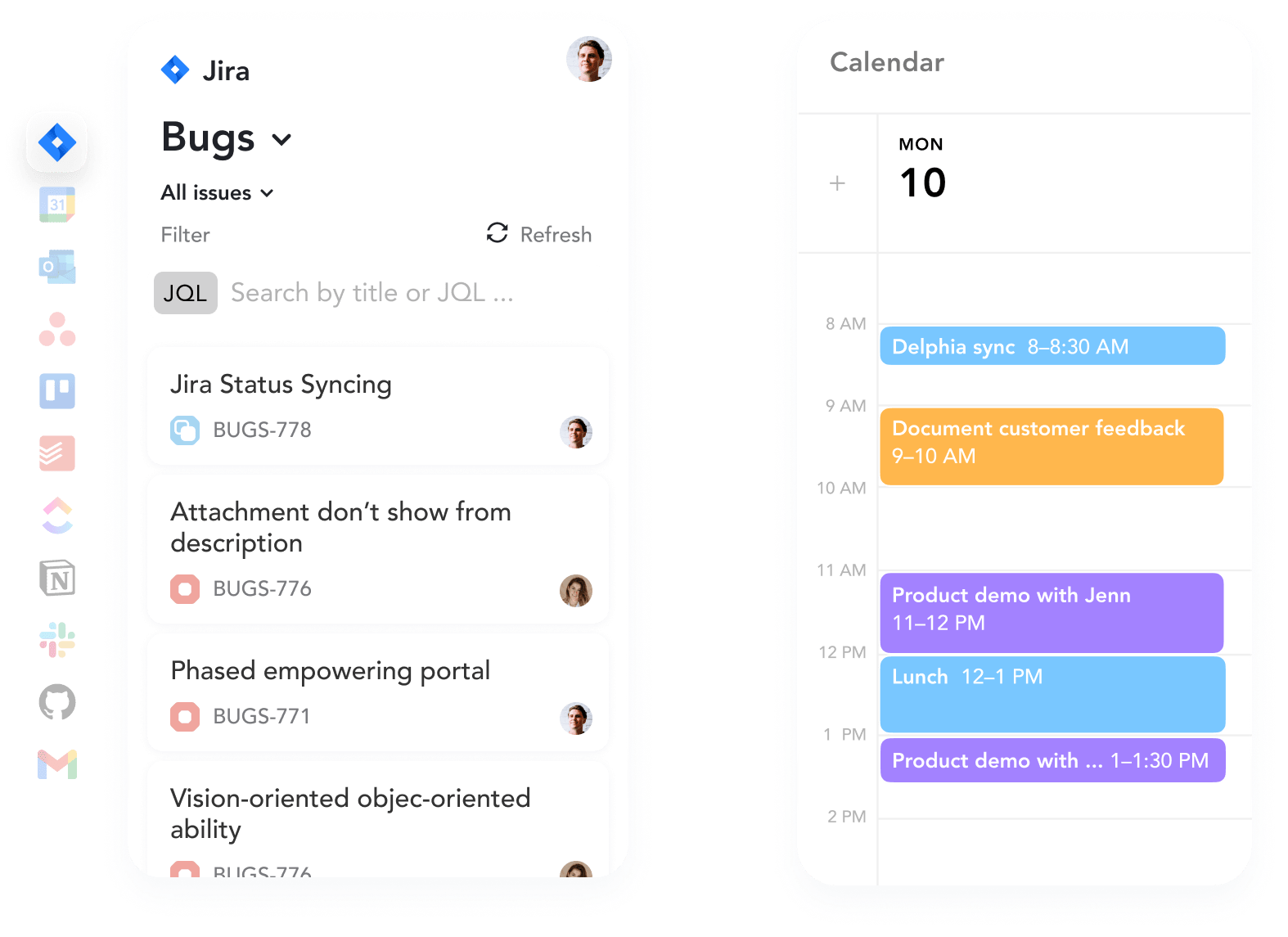 Jira Integration Sunsama
