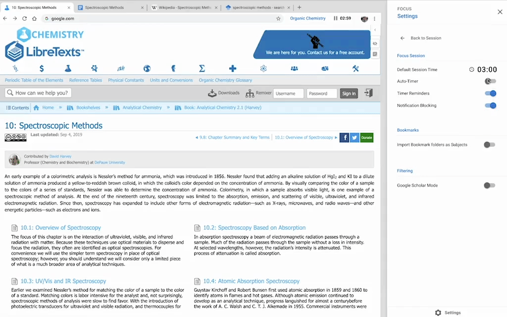 Google Chrome Focus Window