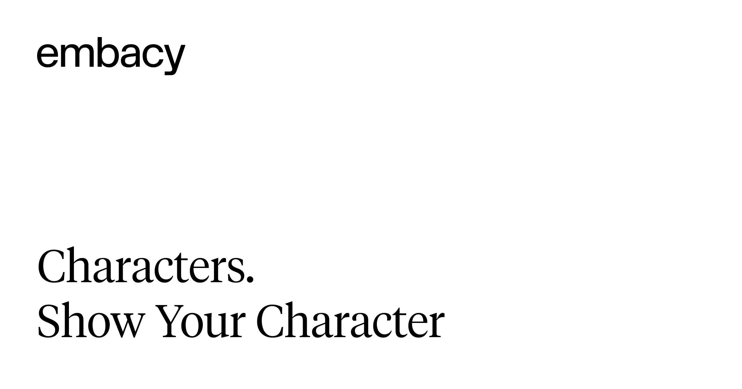 Characters | embacy illustrations