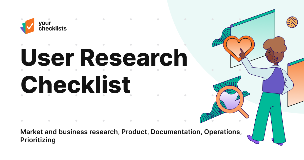 User Research Checklist | Your Checklists