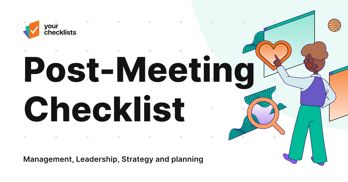 Post-Meeting Checklist | Your Checklists
