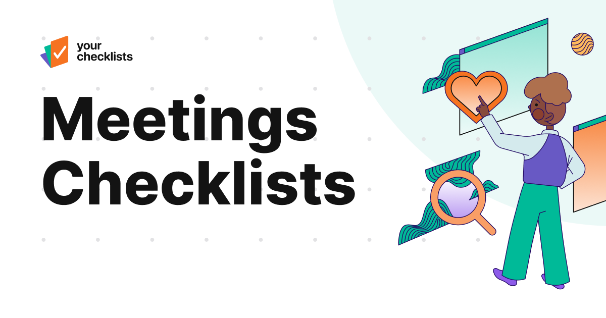 Meetings Checklist for Managers Run Productive and Engaging Team Meetings