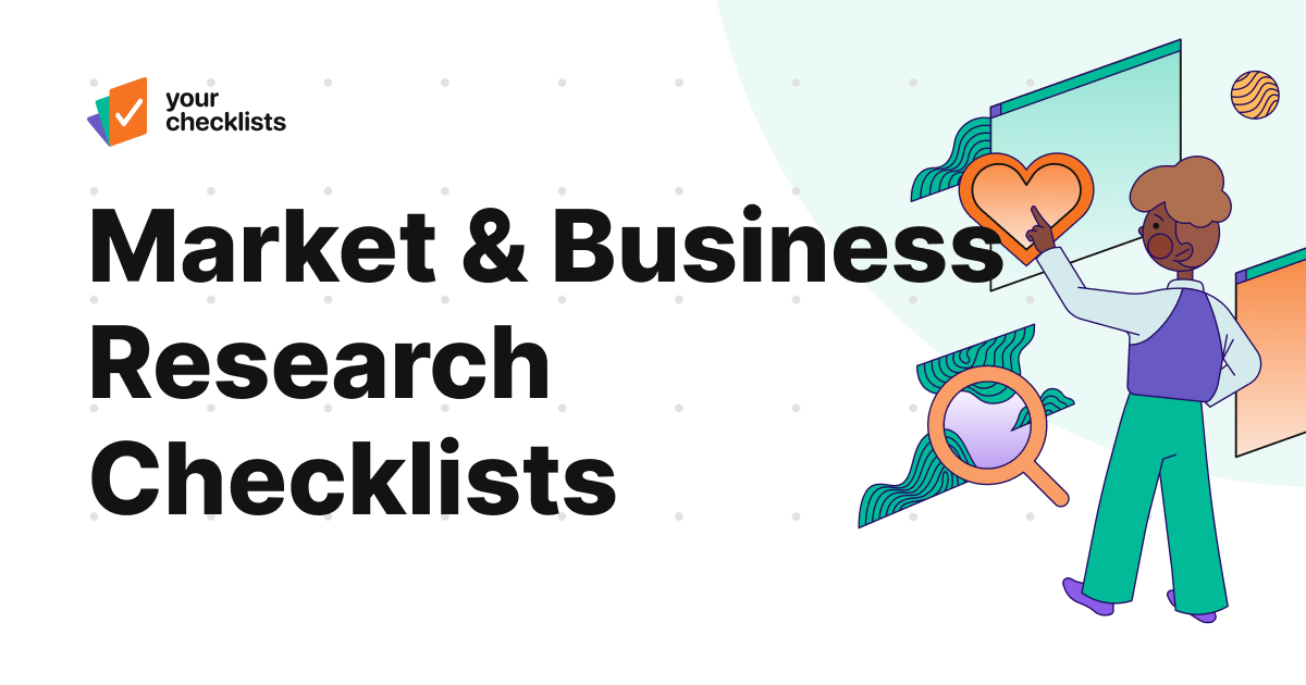 Market and Business Research Checklist for Managers Gain Insights for ...