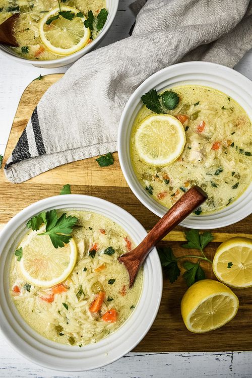 Greek Lemon Soup with Chicken and Orzo | Wonderful Seedless Lemons