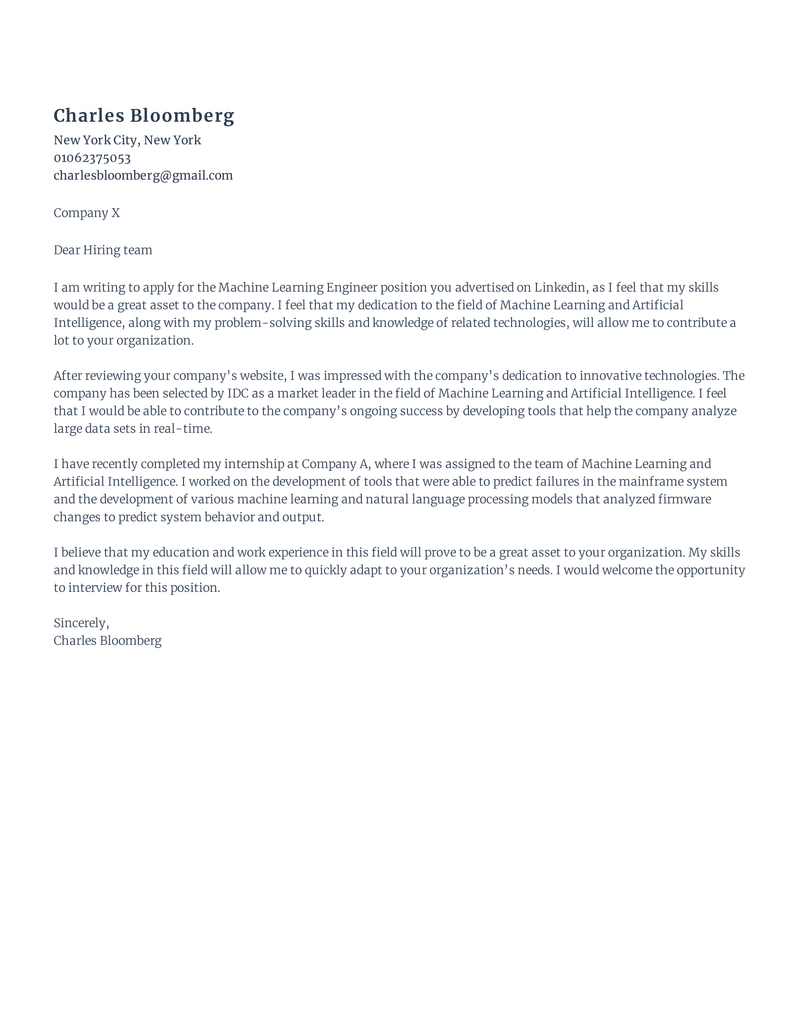 180+ Free Cover Letter Templates & Samples for 2023 - Rezi