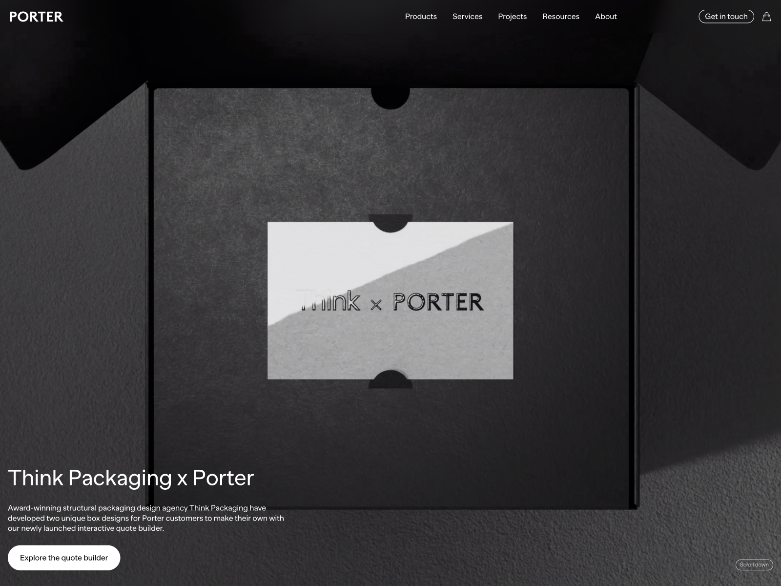Ecommerce Design Awards | Winners | Porter Packaging