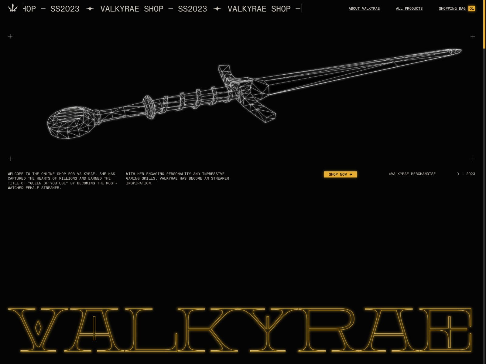 Ecommerce Design Awards | Winners | Valkyrae