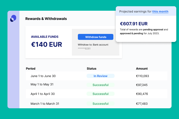 Payouts and rewards | PartnerStack
