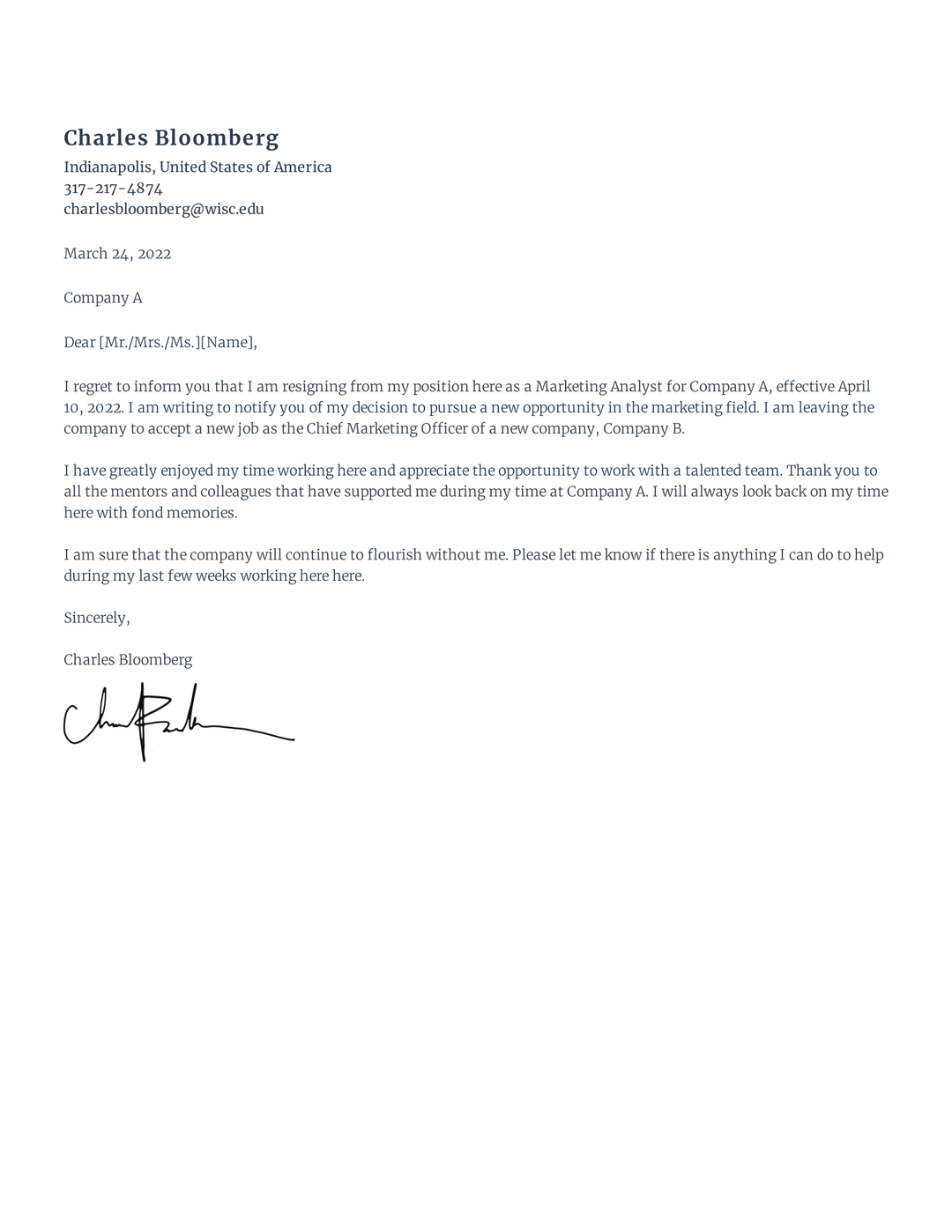 100+ Free Resignation Letter Templates & Samples - Rezi