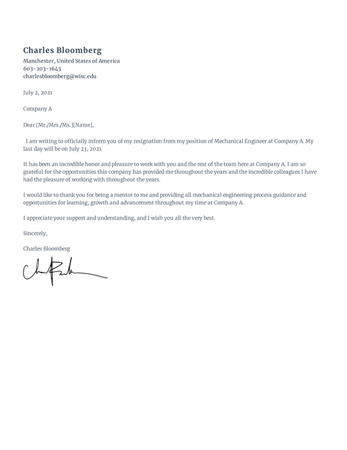 100 Free Resignation Letter Templates Samples Rezi 100-free-resignation-letter-templates-samples-rezi