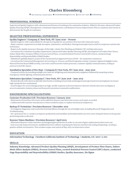 300+ Free ATS Resume Examples - Optimized for 2023